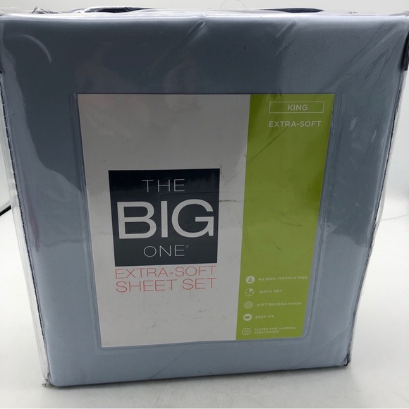 The Big One | Bedding | The Big One King Extra Soft Sheet Set Blue ...